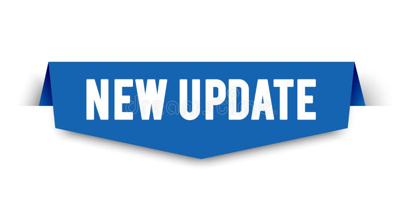 Vector Illustration Modern Web Banner with Text New Update. Stock ...