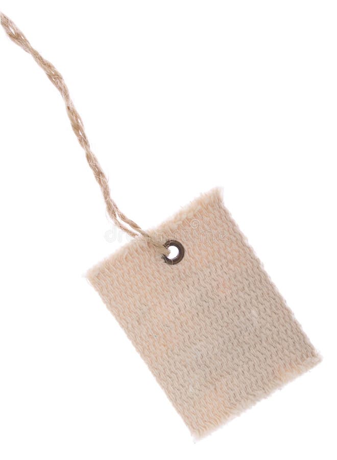 Label with cotton thread stock photo. Image of recycled - 2302906