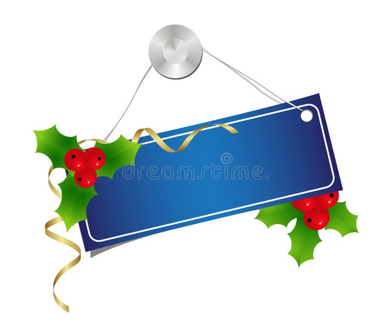 The Label Dangling on a Nail. Stock Vector - Illustration of string ...