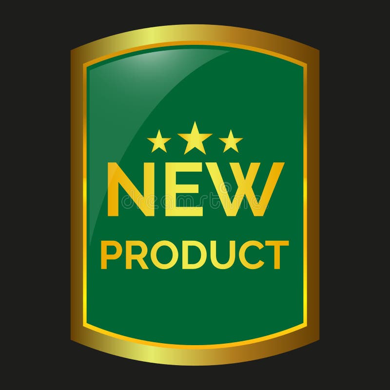 Label de produit nouveau illustration stock. Illustration du élément ...