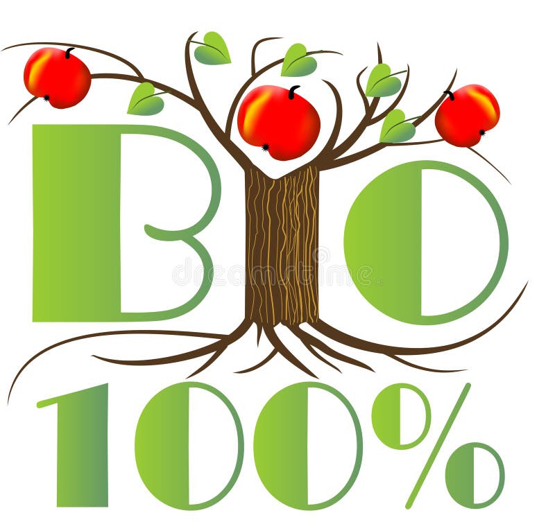 Label De Produit Pour Les Produits Naturels Et Bio Illustration de ...