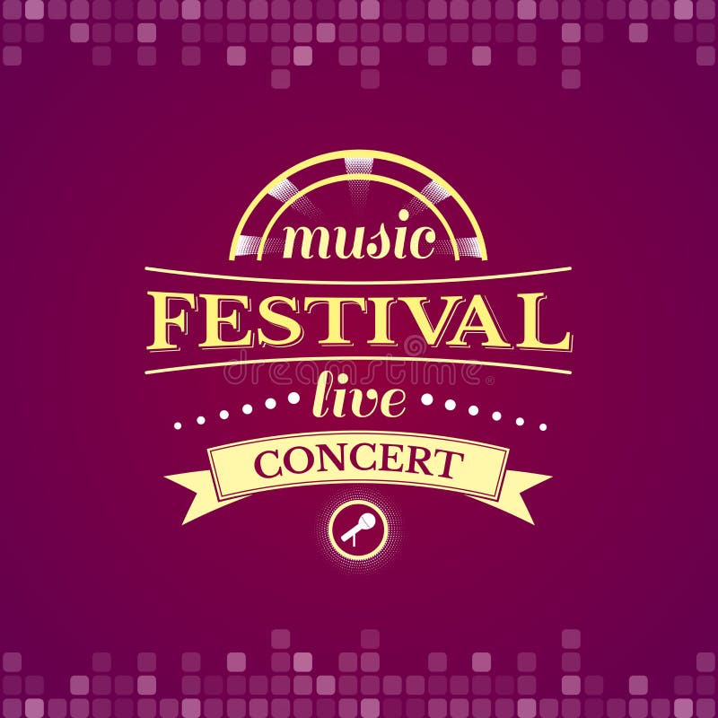 Label De Vecteur De Musique Et Illustration de Vecteur - Illustration ...