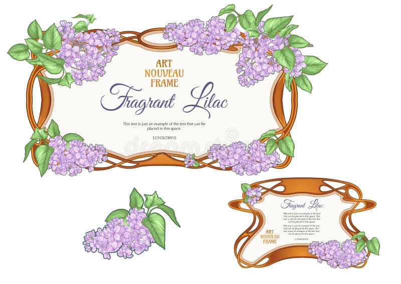 Lilac Border Stock Illustrations – 11,561 Lilac Border Stock ...
