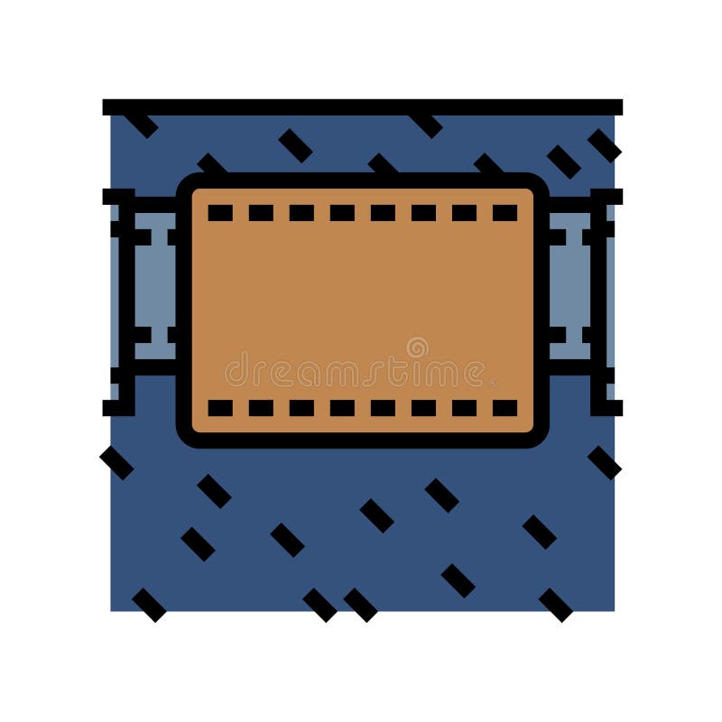 Label Denim Color Icon Vector Illustration Stock Illustration ...