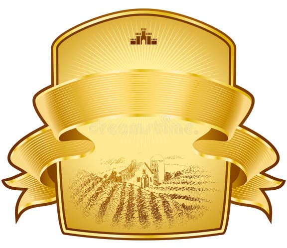 Label design. stock vector. Illustration of style, landscape - 16837584