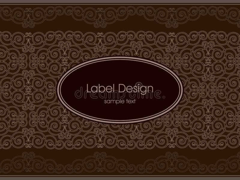 Label design stock vector. Illustration of floral, decorating - 20487417