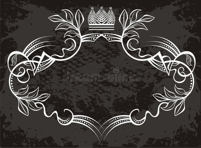 Crown border design stock vector. Illustration of design - 3470988