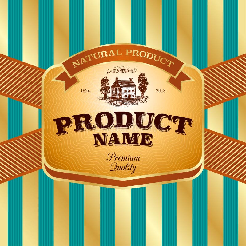 Label design stock vector. Illustration of elegant, label - 55637078