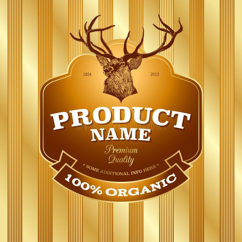 Label design stock vector. Illustration of animal, editable - 55637118