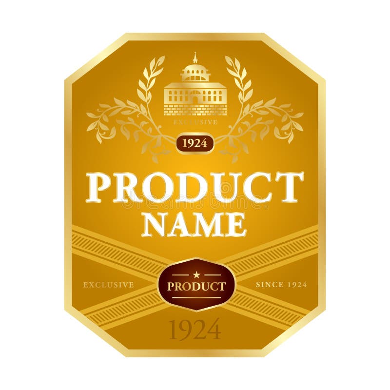 Label design stock vector. Illustration of pack, bright - 55637172