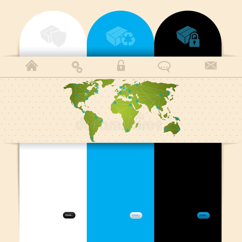 Label Design Website Template Stock Vector - Illustration of template ...