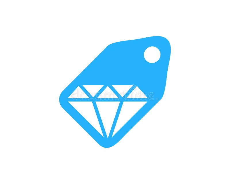 Label Diamond Icon Logo Design Element Stock Vector - Illustration of ...