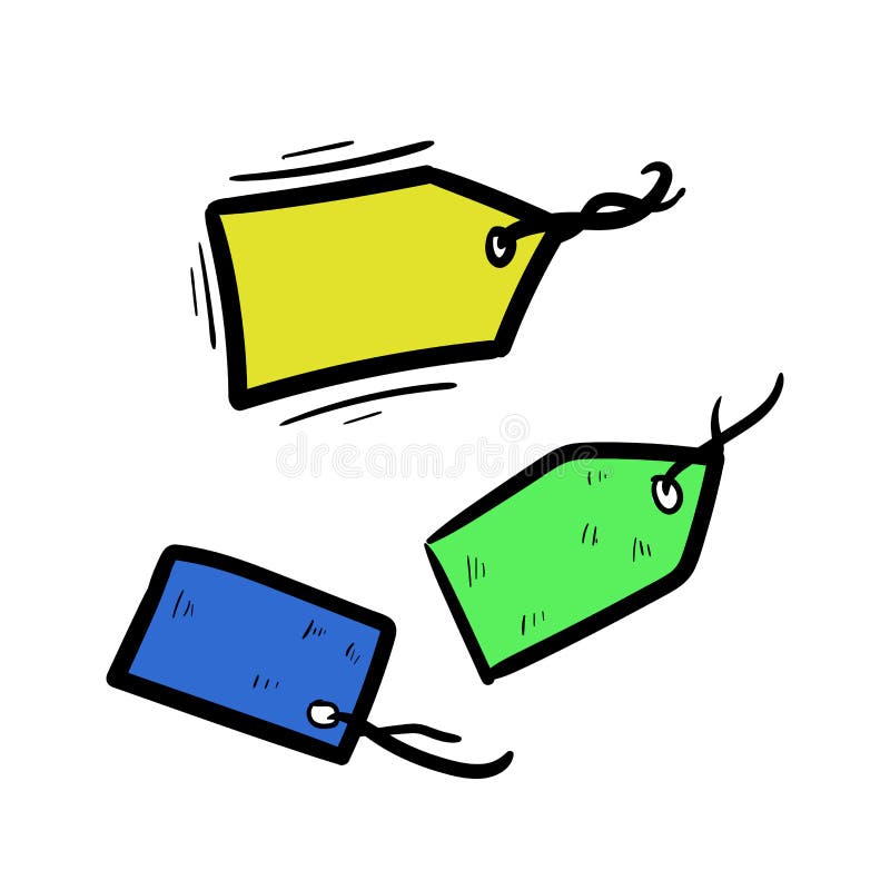 Label Doodle Doodle Icon Vector Stock Vector - Illustration of isolated ...