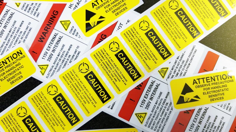 Label for Electrostatic Sensitive Devices ESD in Electronic Industrial ...