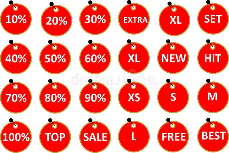 Label element stock vector. Illustration of sale, text - 21481758