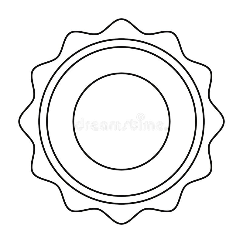 Label Empty Template on White Background Stock Vector - Illustration of ...