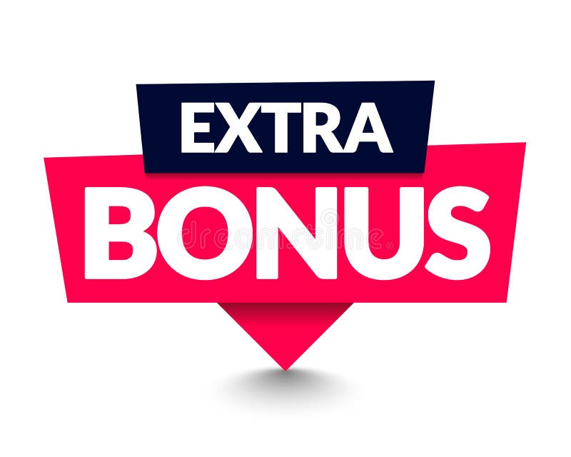 Modern Tooltip with Text Extra Bonus Stock Vector - Illustration of ...