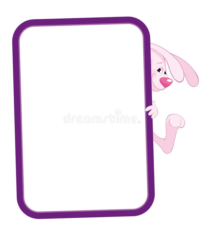 Label frame rabbit stock vector. Illustration of banner - 20874439