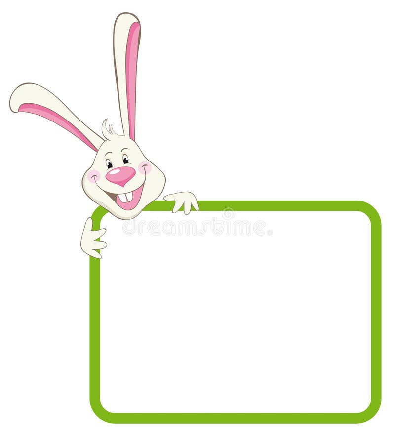 Label frame rabbit stock vector. Illustration of banner - 20874439