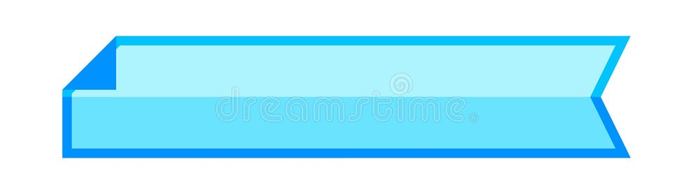 Label Frame Simple, Blue Label Tag Rectangular for Text Frame Stock ...