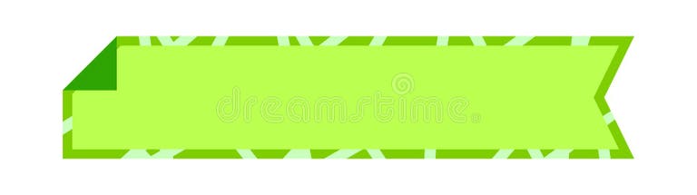 Label Frame Simple, Green Label Tag Rectangular for Text Frame Stock ...