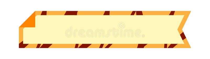 Label Frame Simple, Orange Label Tag Rectangular for Text Frame Stock ...