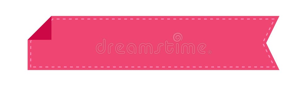 Label Frame Simple, Pink Label Tag Rectangular for Text Frame Stock ...