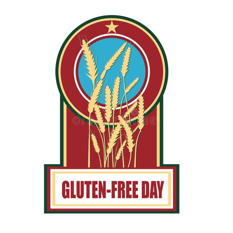 Label for Gluten-Free Day stock vector. Illustration of business ...