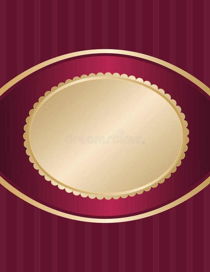 Gold oval frame background stock illustration. Illustration of drawing ...