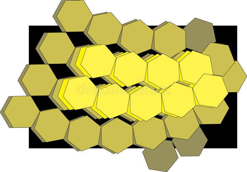 Label Hexagons Making Pattern Stock Illustration - Illustration of ...