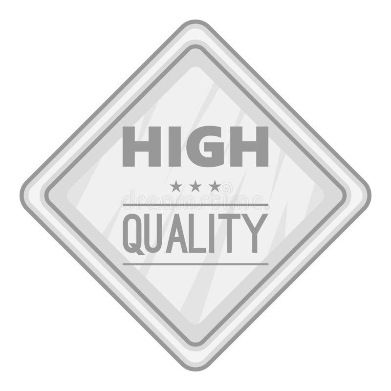 Label High Quality Icon, Monochrome Style Stock Vector - Illustration ...