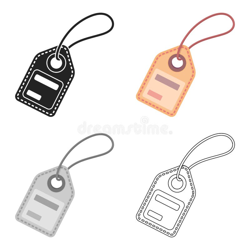 Label Icon in Cartoon Style Isolated on White Background. E-commerce ...