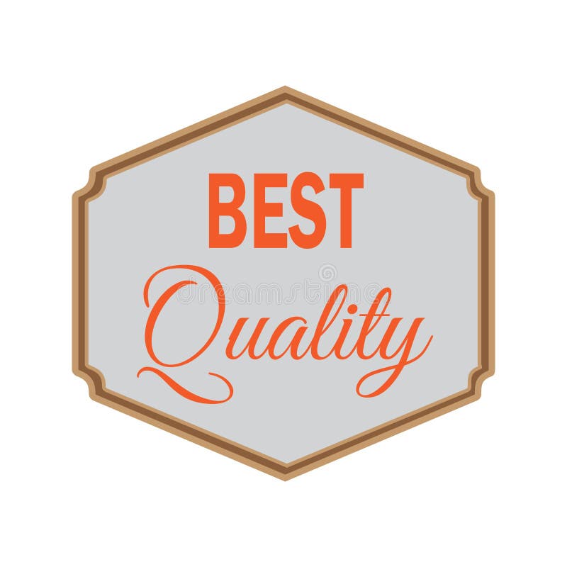 Label best quality stock vector. Illustration of vector - 258770971