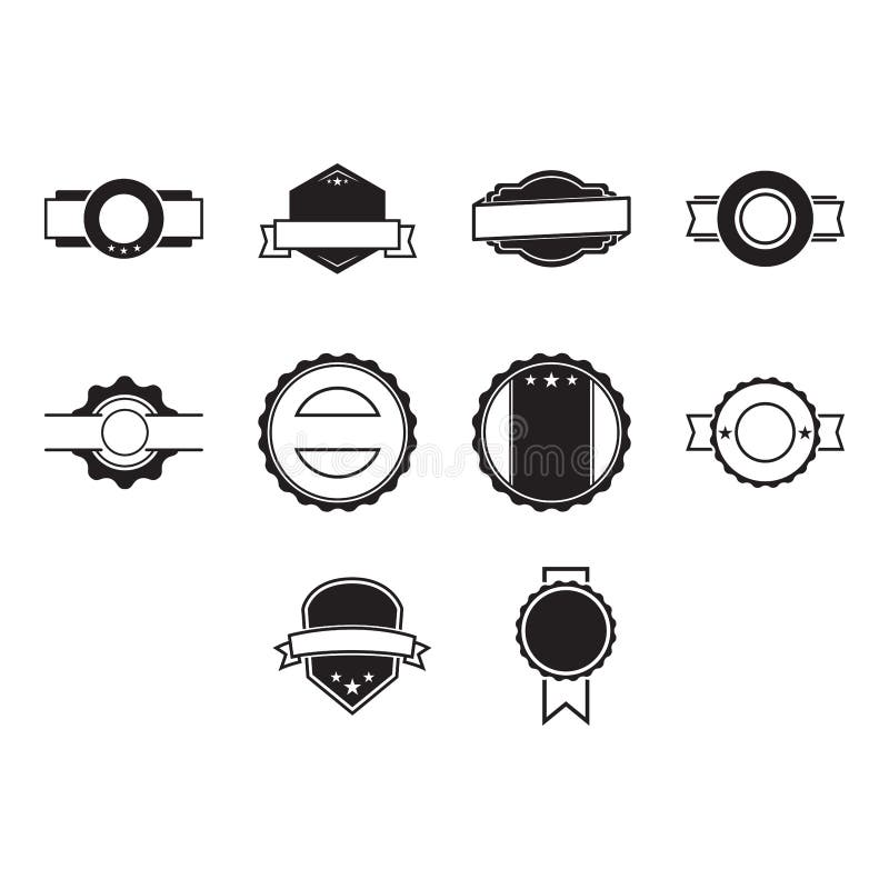 Label icon set stock vector. Illustration of label, logo - 259008530