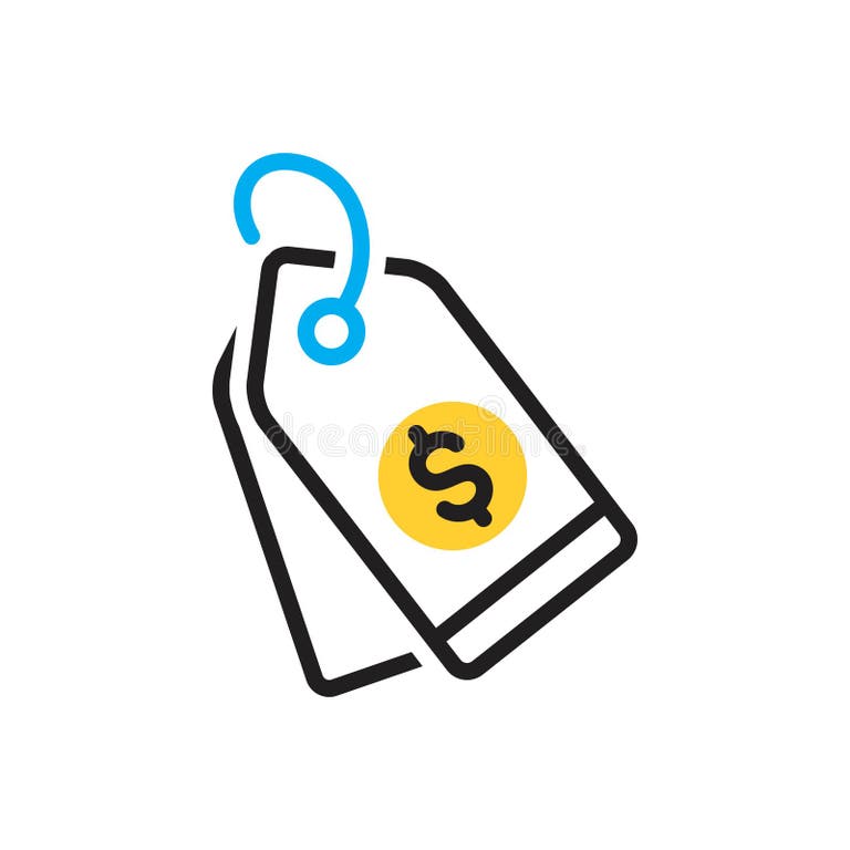 Multi Color Icon for Label, Tag and Trademark Stock Vector ...