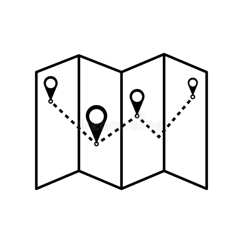 Label Icon. Vector Icon of Point on the Map. Points Icon on the Map ...