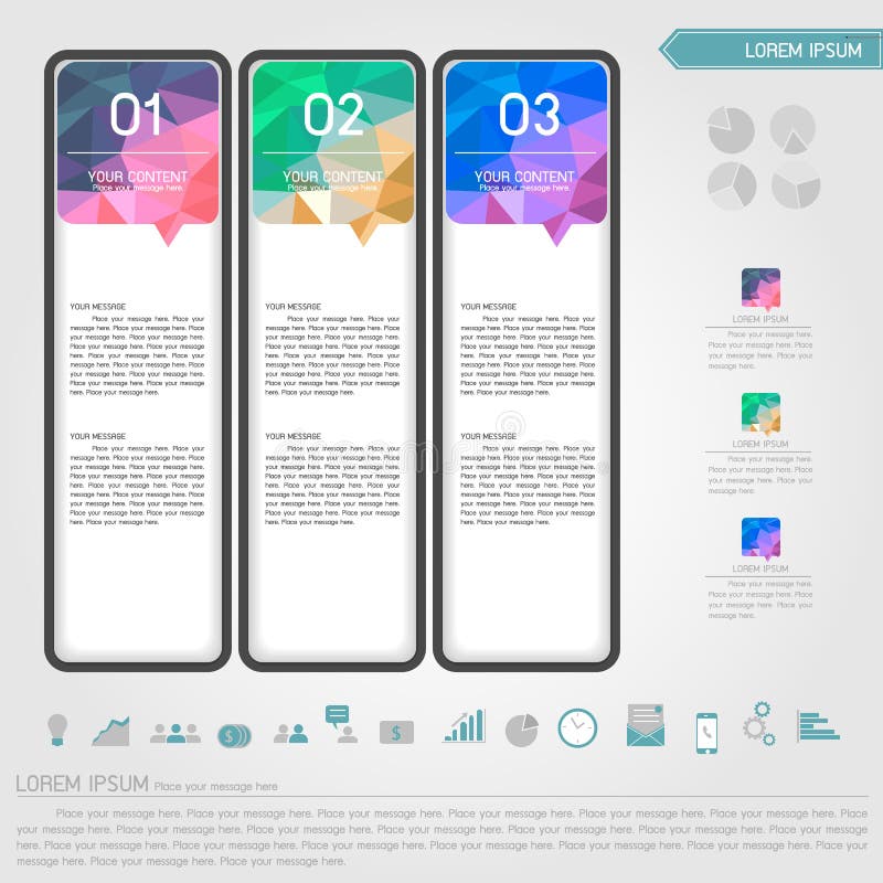 Label Infographic and Business Icon Stock Vector - Illustration of ...