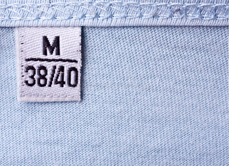 Label with M size stock image. Image of identify, macro - 24982201