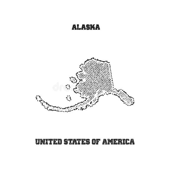 Label with map of alaska stock illustration. Illustration of north ...