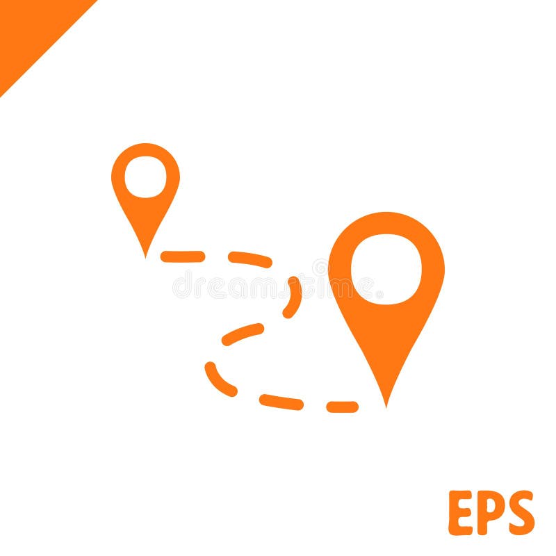 Label for Map Icon Stock Vector Illustration Flat Design Stock Vector ...