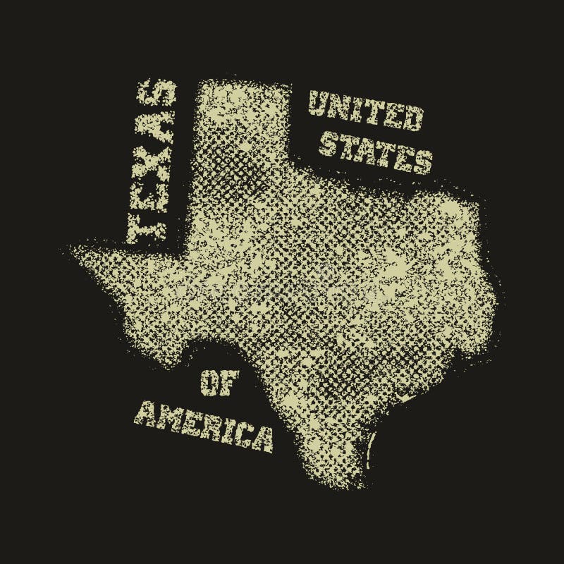 Label with map of texas. stock vector. Illustration of postage - 83939486