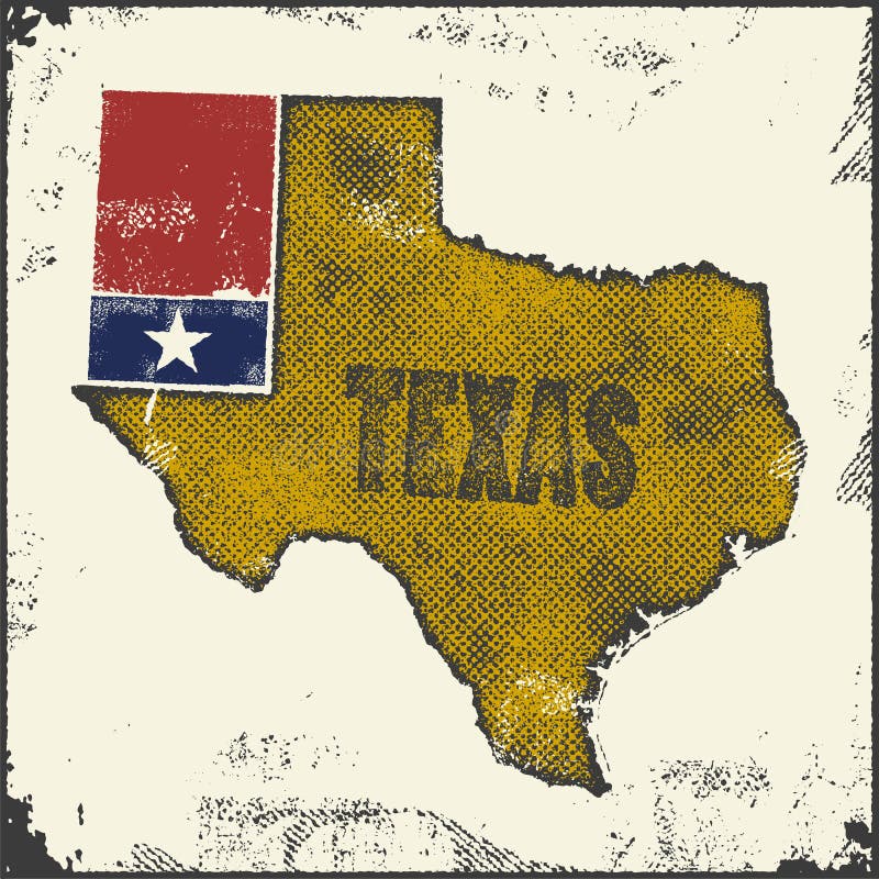 Label with map of texas. stock illustration. Illustration of sign ...