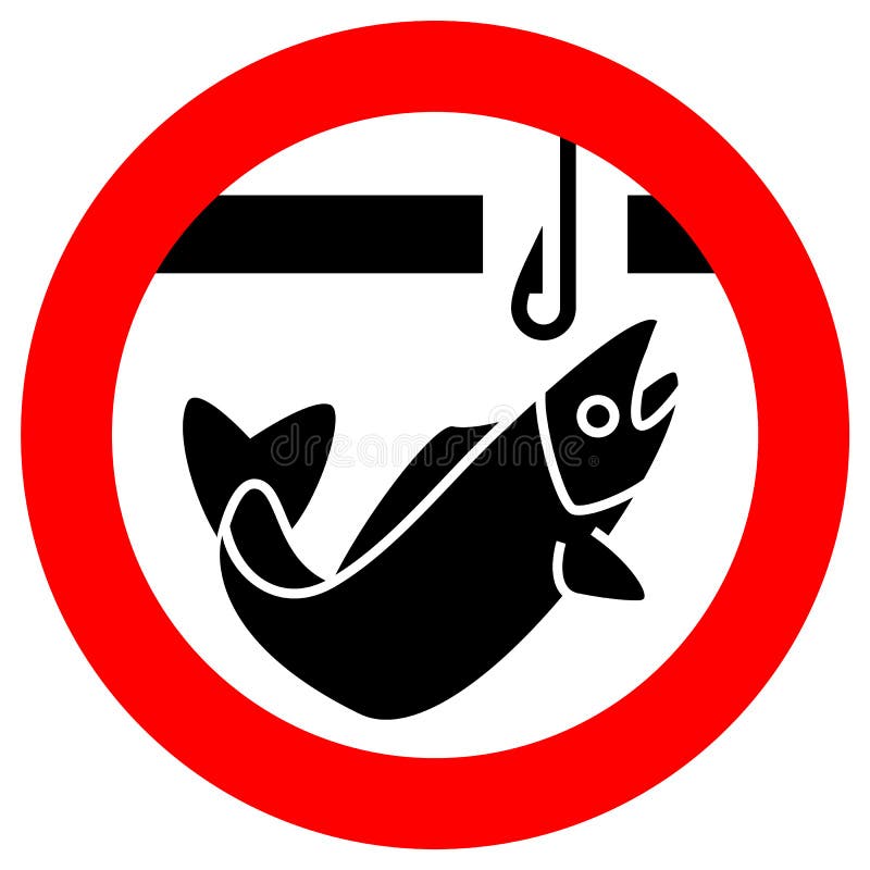 Label No ice fishing, stock vector. Illustration of winter - 213983996