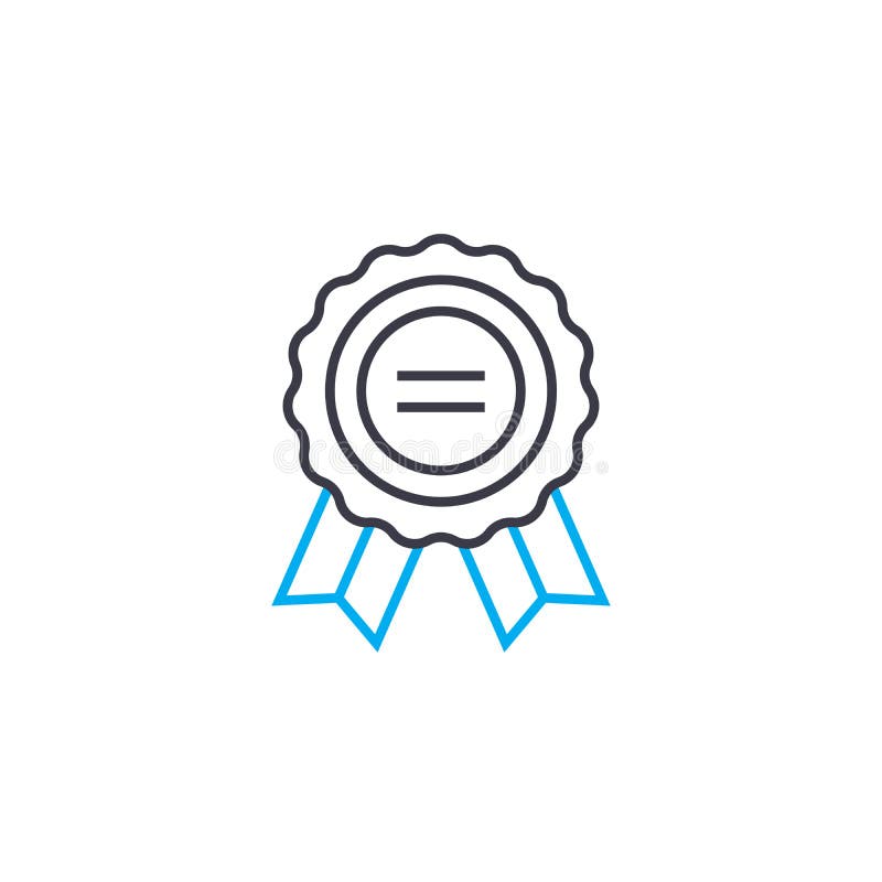 Label of Nominating Organization Vector Thin Line Stroke Icon. Label of ...