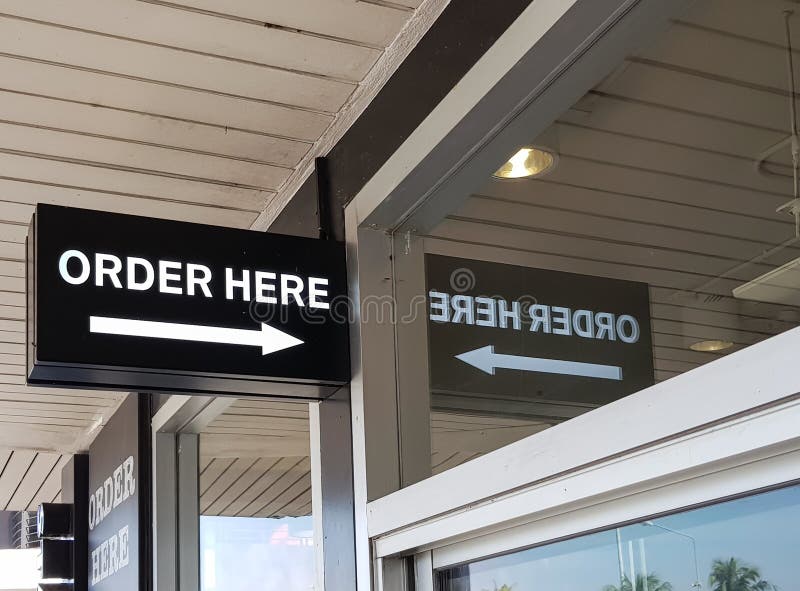 Order here stock photo. Image of wood, message, communication - 36351608