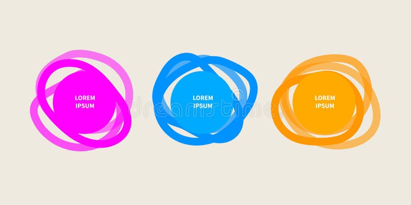 Label, Organic Shapes, Abstract Web Frame Stock Vector - Illustration ...