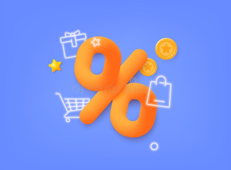 Label with Percent, Check Mark and Discount. App Icon Stock Vector ...