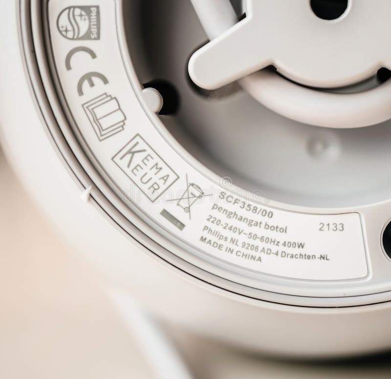 Label on Philips Bottle Warmer Base Editorial Photo - Image of product ...