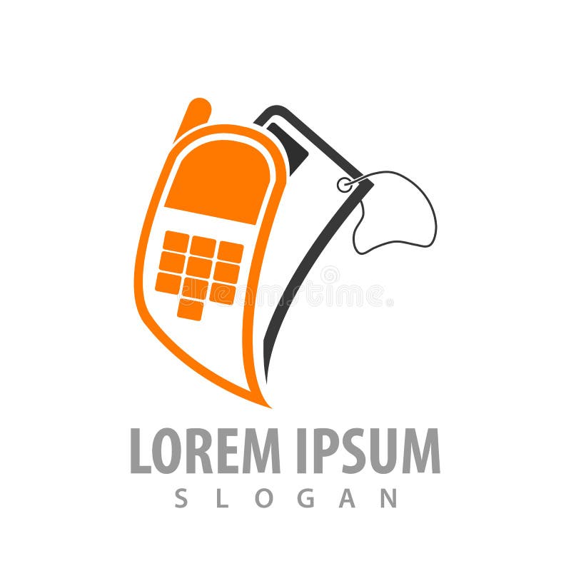 Label Phone Logo Concept Design. Symbol Graphic Template Element Vector ...
