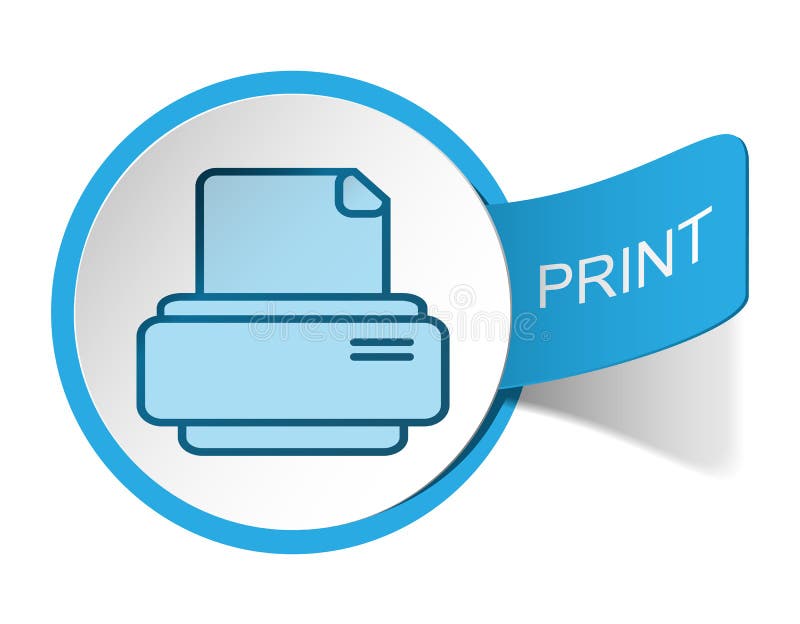 Web icon printer stock vector. Illustration of printer - 12260283